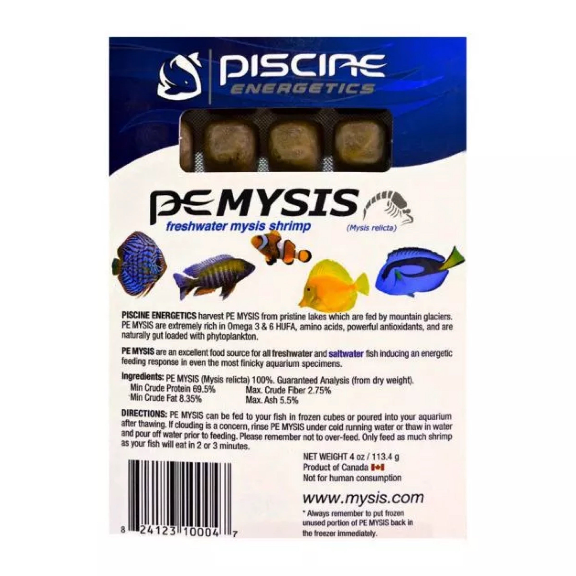 PE Mysis Frozen – Upscale Aquatics